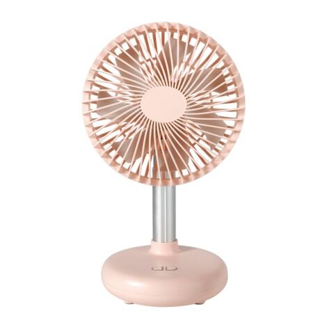 Mini Oscillating Fan USB Rechargeable Portable Battery-Operated Table ...