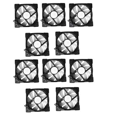 12cm Chassis Cooling Fan 4P Interface Computer Colorful Lights Mute ...