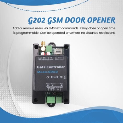 G202 GSM Gate Door Opener 4G Single Relay Switch Remote Controller