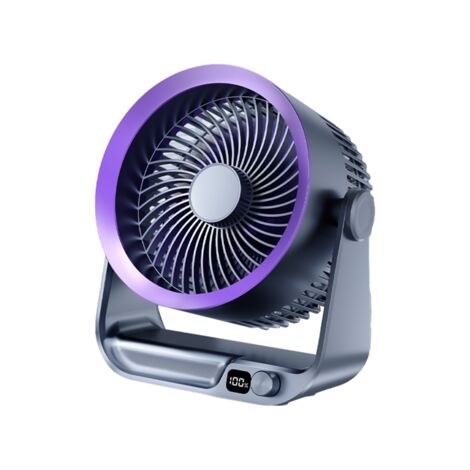Portable Air Circulation Table Fan Desktop 4000mAh Battery ...