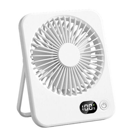 Portable Desktop Fan Rechargeable Long Endurance Ultra-Thin with ...