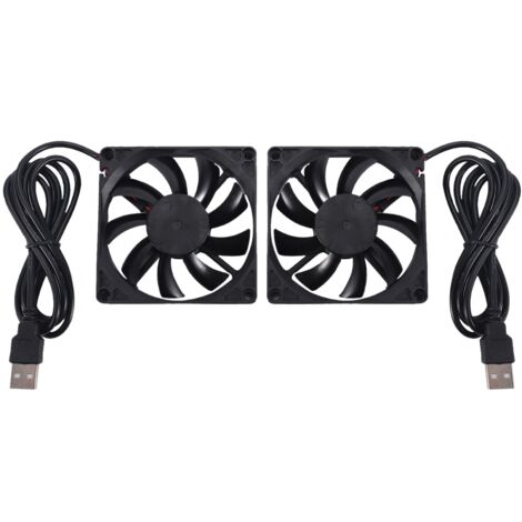 80mm 5V USB Fan 8cm 8015 Brushless DC Cooling PC Computer Router Case Cooler 2Pcs