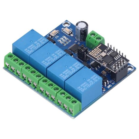 4 Channel WiFi Wireless Relay Module Smart Home Phone APP Remote Switch ...