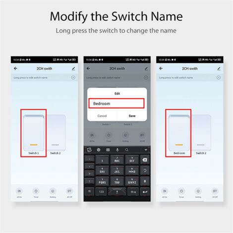 WiFi Smart 1/2 Way Light LED Dimmer Switch Module Life/Tuya APP Remote ...