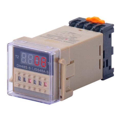 DH48S-S 12V Time Relay AC380V Repeat Cycle with Socket DH48S Series ...