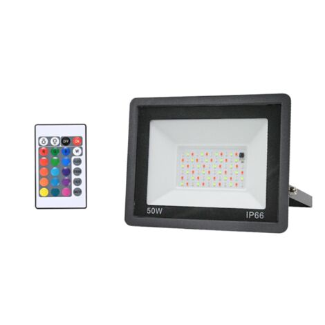 RGB LED Floodlight AC100-265V IP66 Outdoor Waterproof Spotlight ...