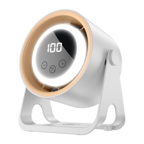Desk Fans Small Quiet, 100 Speeds Rechargeable Fan Portable, 1800mAh ...