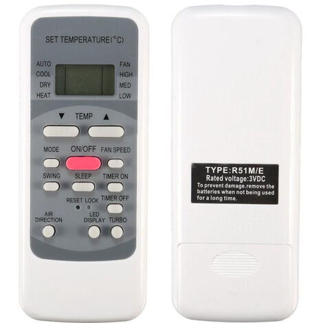 Air Conditioner Remote Control Replacement For R51D R51M R51E RG51113/BGCE