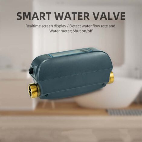 Tuya Smart WiFi Water Valve with Flow Rate and Meter Shut on/Off Remote ...