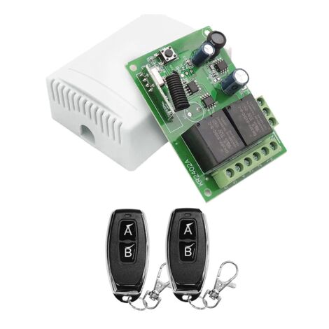 433MHz Remote Control Switch Wireless Relay 2CH Module