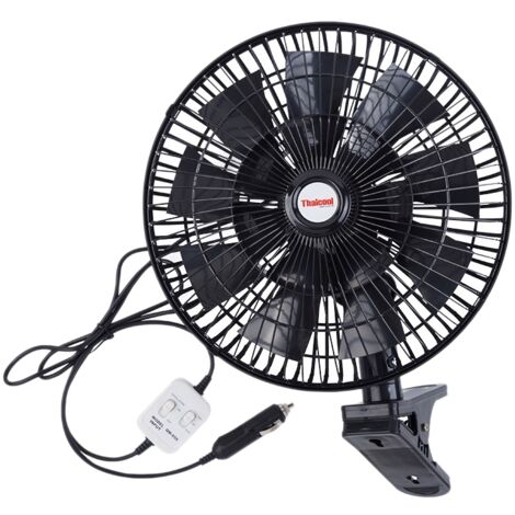 12V Car Electric Fan Adjustable Speed Oscillating Cooling Fans with ...