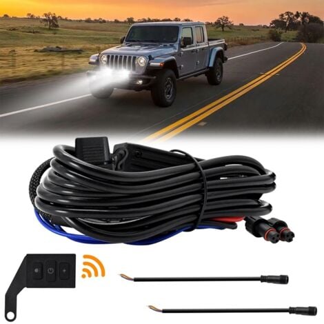 Motorcycles LED Spotlight Fog Light with Flash Controller