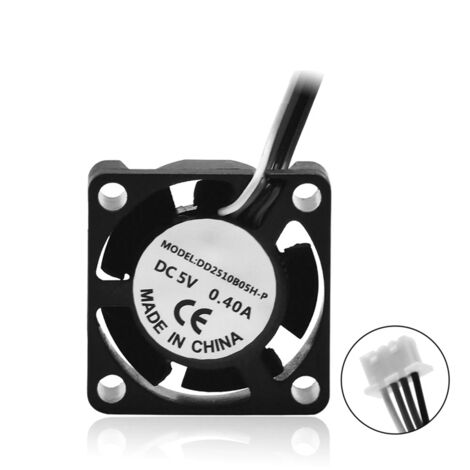 3D Printer Hot End Cooling Fan 18000 Rpm 2510 Axial 5V Accessories for ...
