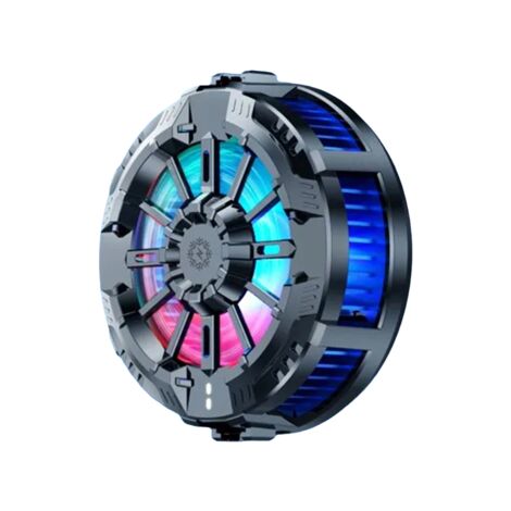 Magnetic Back Clip Phone Cooling Fan with Digital Display RGB Mobile ...