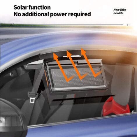 Car Solar Powered Exhaust Fan, Air Flow Window Cooling Fans, Summer ...