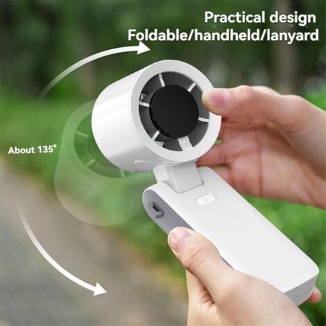 Foldable Handheld Fan 120 Speed Wind Personal Fans Mini Turbo USB ...