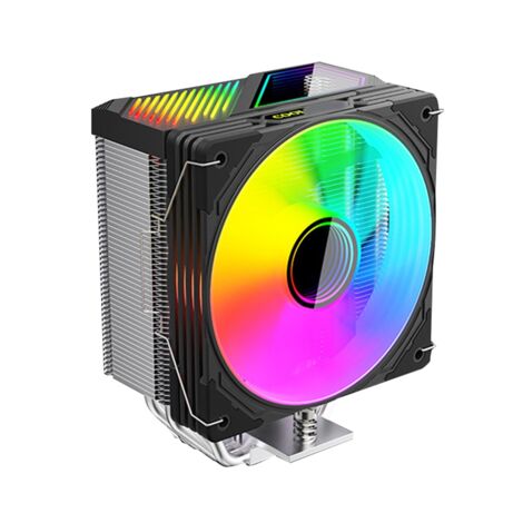 GT600 Digital Display CPU Air Cooler with 1800RPM ARGB PWM Cooling Fan ...