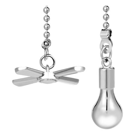 2sets Ceiling Fan Pull Chain Ornaments,Fan Pulls Extension Chains Set ...