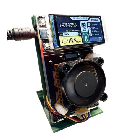 NerdMiner 500Gh/S BM1366 ASIC Chip Vertical Miner Solo Lottery BTC ...