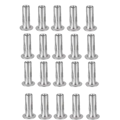 M5 Multi-Grip Rivet Nuts, 20Pcs Threaded Insert Nut 304 Stainless Steel ...