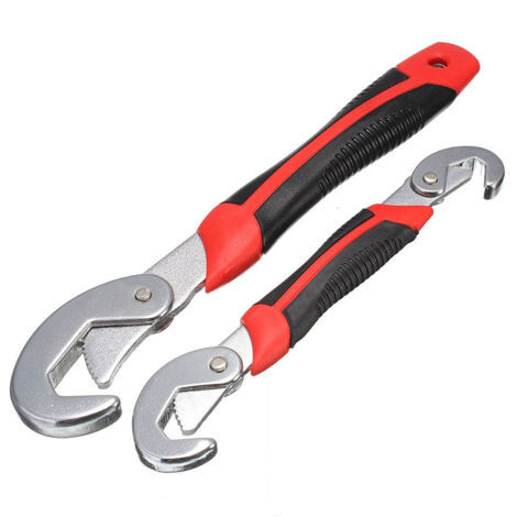 Set of 2 Adjustable Wrench With Size 215mm, 280mm Snap'N Grip Multi-function Universal Rapid