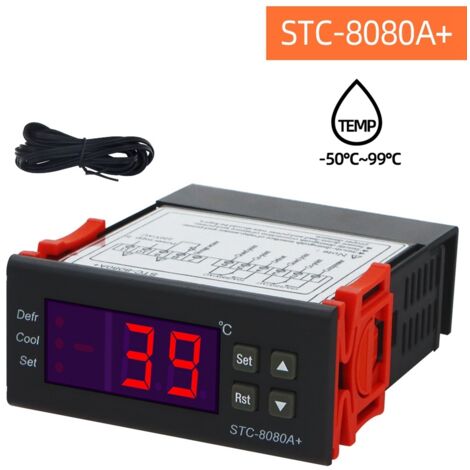 -8080A+Digital Temperature Controller 220V Regulator Cold Storage ...