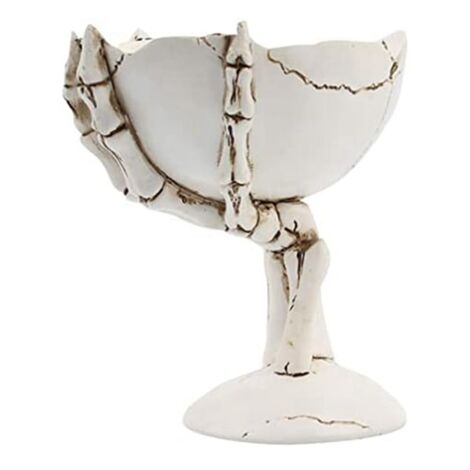 Halloween Candy Bowls Skeleton Hands Dish Resin Skull Bowl Rustic ...