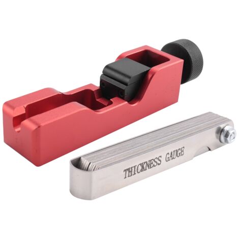 Spark Plug Space Tool Caliper Adjustment Universal Red