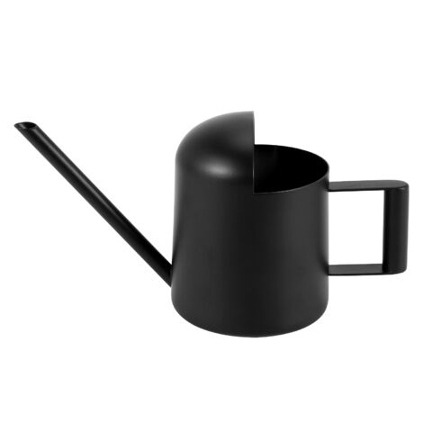 Mini Watering Can, 300 Ml Black Stainless Steel Long-Mouth Plant ...