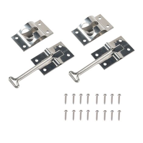 RV Door Holder, Upgrade Snap Noiseless Trailer Latch, Metal Van Holder ...