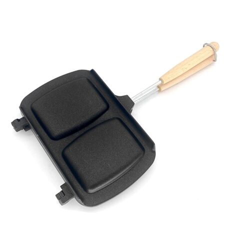 Double Sided Sandwich Pan, Aluminum Alloy Maker Pan Nonstick With ...
