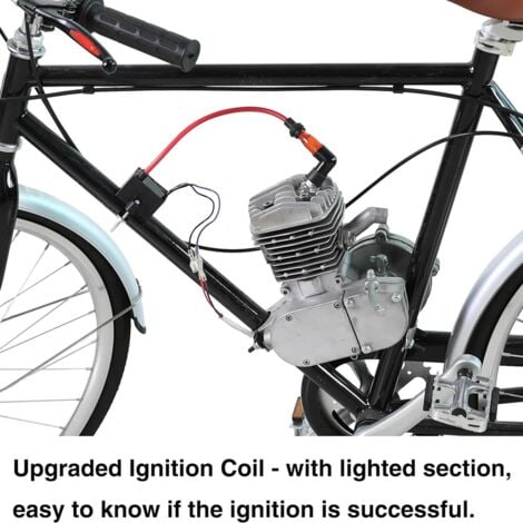 Motorized Bike CDI Ignition Coil + Kit for 2 Stroke 49cc 50cc 66cc 80cc ...