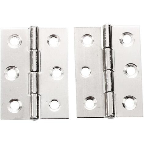 2pcs Stainless Steel 2 Inch 4.4x3.1cm Cabinet Door Hinges Hardware