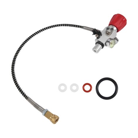 M18X1.5 PCP Tank Dual Gauge Charging Valve Air Filling Station Refill ...