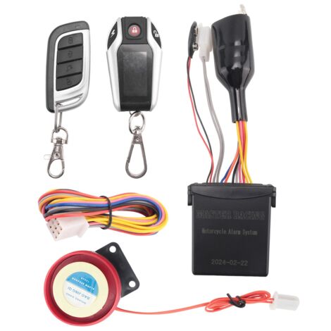 LCD Motorcycle Alarm Auto Lock/Unlock Security System Two Anti-Theft ...