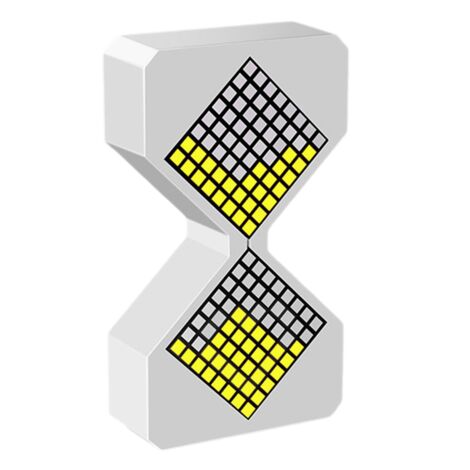 LED Electronic Hourglass Toilet DIY Digital Sand B