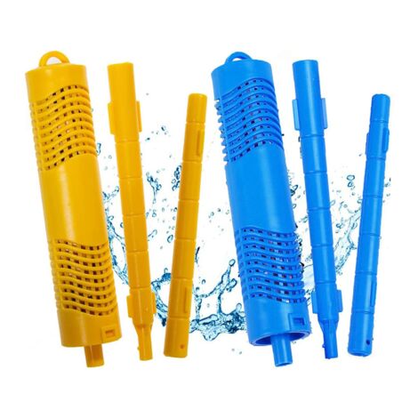 2 Pack Spa Mineral Sticks Parts Cartridges for Hot Tub,Blue & Yellow
