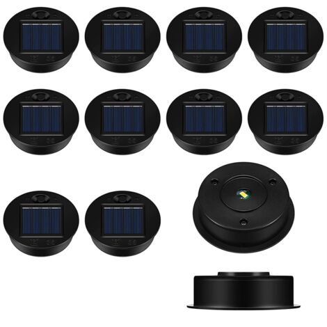 12 Pack Replacement Solar Light Parts Tops