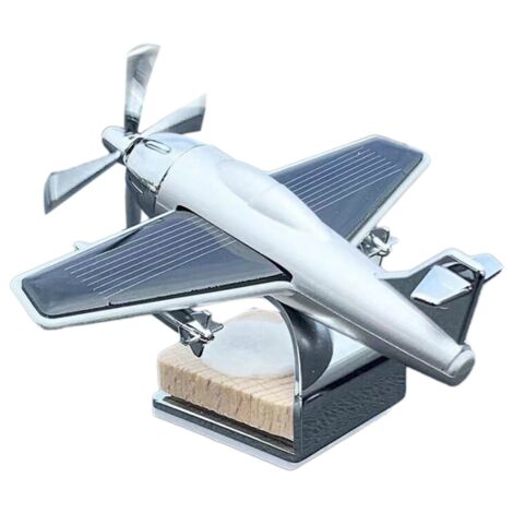 Solar Powered Rotating Aircraft Desktop Decoration, B