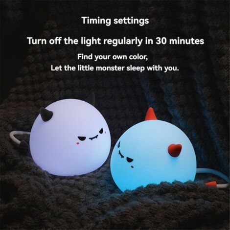 Cute Little Devil Lamp Soft Lighting Black