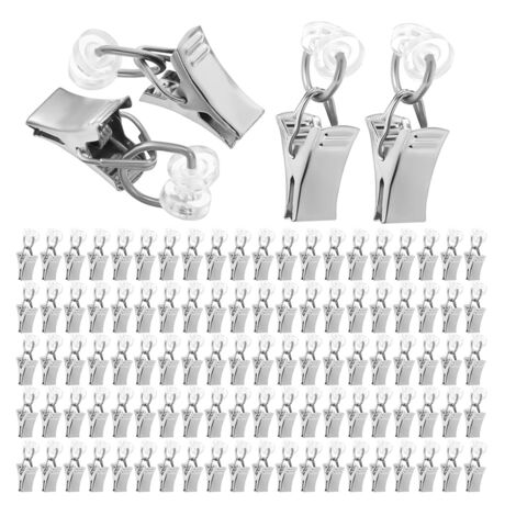 Pack of 100 Curtain Clips,Curtain Clips, Rolls