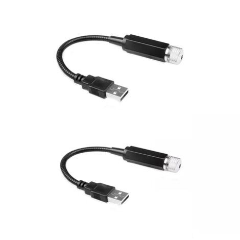 2Pcs Romantic LED Starry Night Lights 5V for Car Room Ceiling Decor