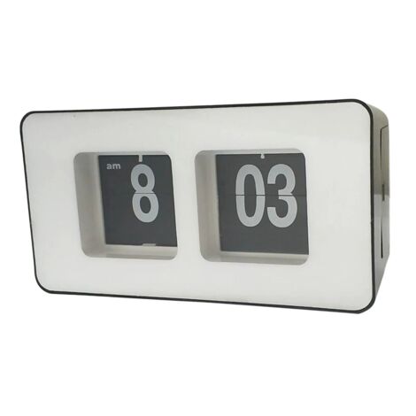 Automatic Page Turning Clock Digital Desk Battery Powered A