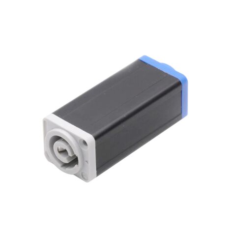 LED PowerCon AC Coupler Adapter Extender Connector Blue to White