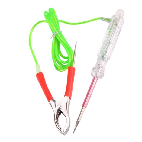 Automotive LED Circuit Tester 6-24V Test Light with Dual Probes