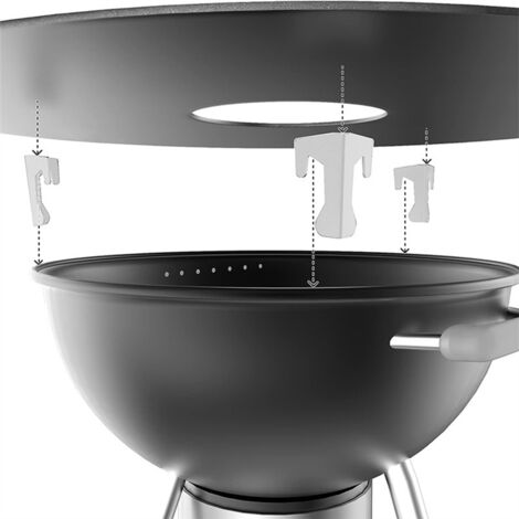 Grill Pan Spacer Holder for Firebox and Kettle Ring Stainless Steel