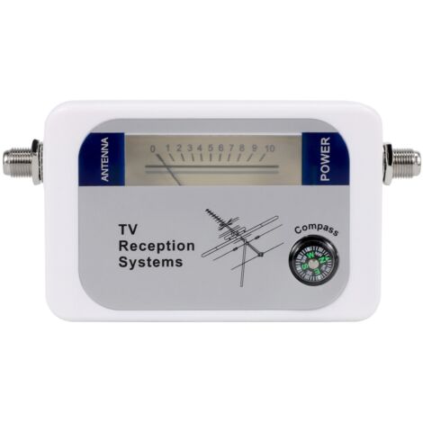 DVB-T Finder Digital TV Antenna Signal Strength Meter White