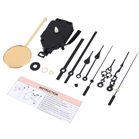 DIY Pendulum Clock Movement Mechanism with 3 Pairs Different Hands