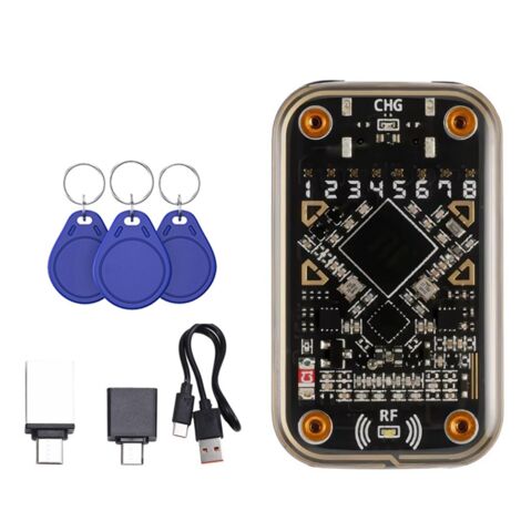 RFID Smart Chip Reader+3xUID Keychain Compliant to NFC Read Writer