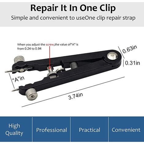 Watch Spring Bar Plier Tool Set, Watchband Pliers, Spring Bar Tweezer ...